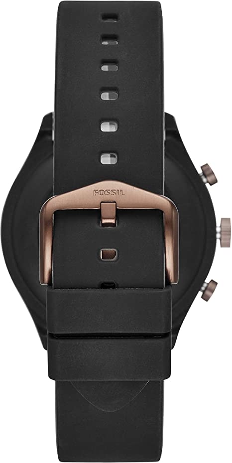 Fossil Men's Sport Metal and Silicone Touchscreen Smartwatch with Heart ...