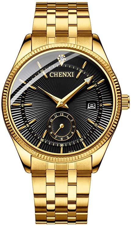Fanmis Men's Luxury Analog Quartz Gold Wrist Watches - FleetCart